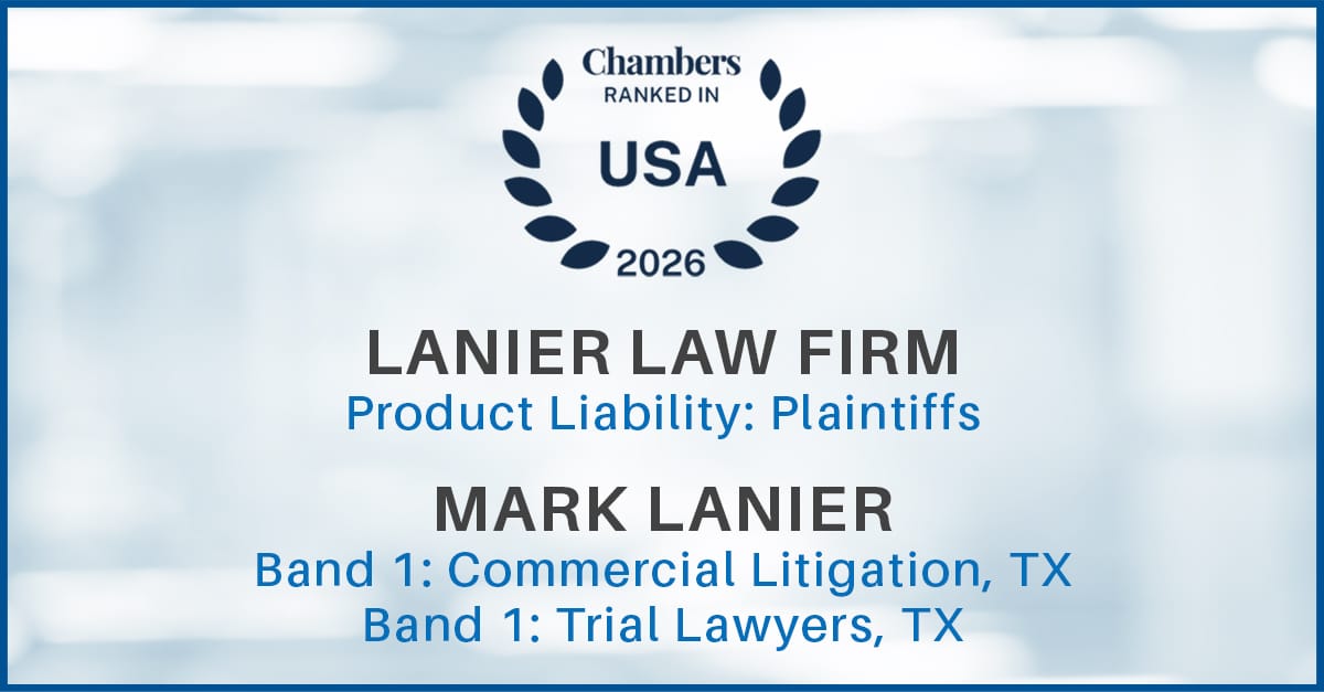 Mark Lanier Earns Multiple Honors in 2026 Chambers USA Guide - The ...